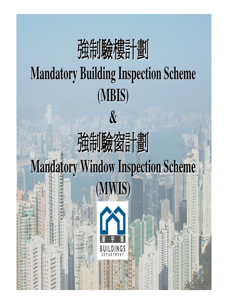 Mandatory Building Inspection Scheme (MBIS) & Mandatory Window ...