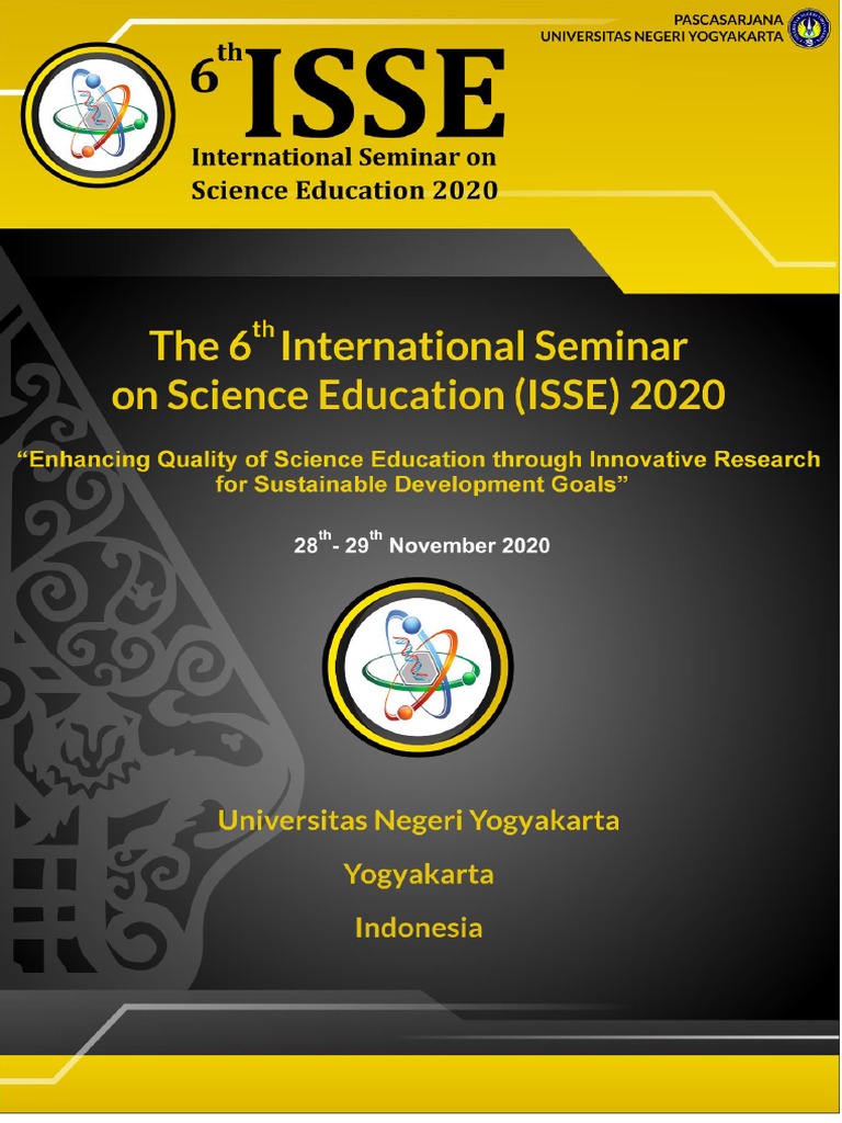 Program Book ISSE 2020 PDF | PDF | Science Education | Educational ...