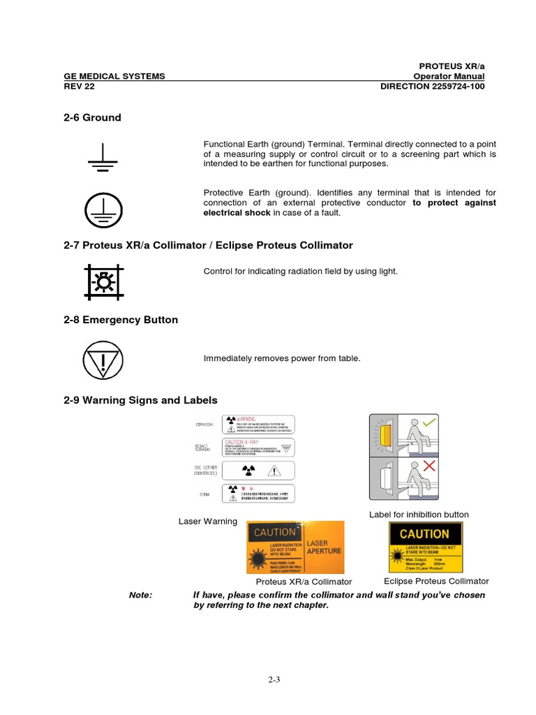 GE Proteus XR-A X-Ray - User Manual-27 | PDF