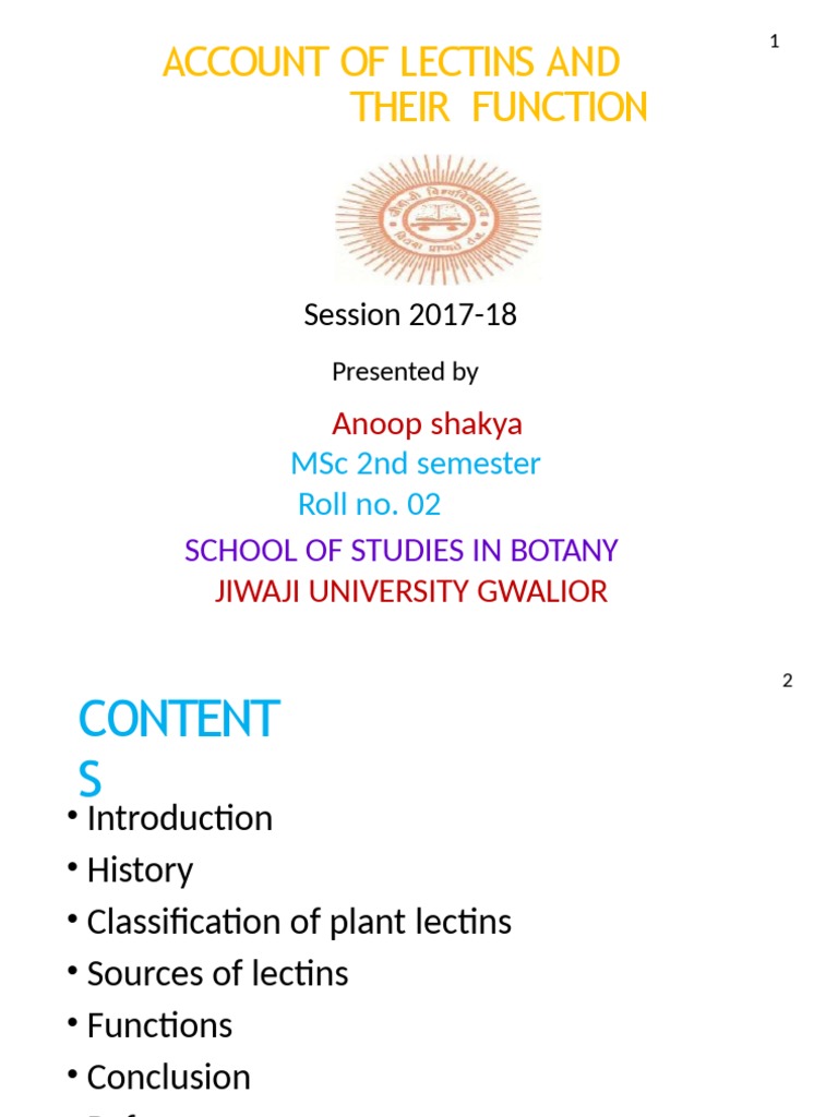 Overview of Lectins and Their Functions | PDF | Cell Biology | Biochemistry