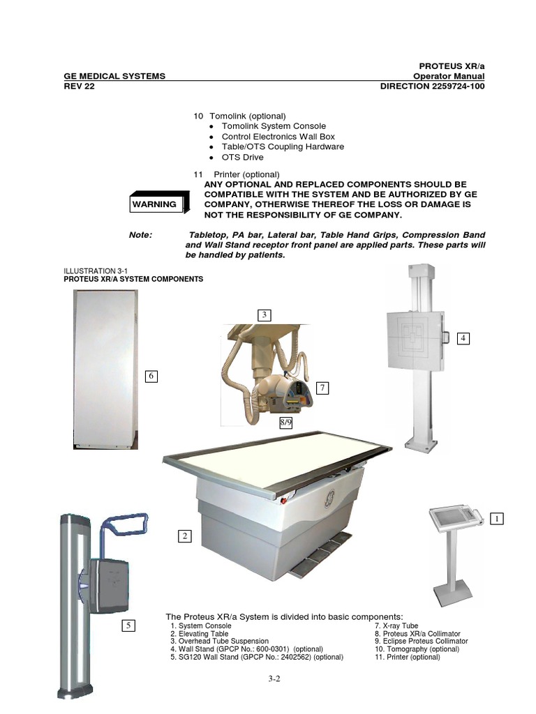 GE Proteus XR-A X-Ray - User Manual-32 | PDF