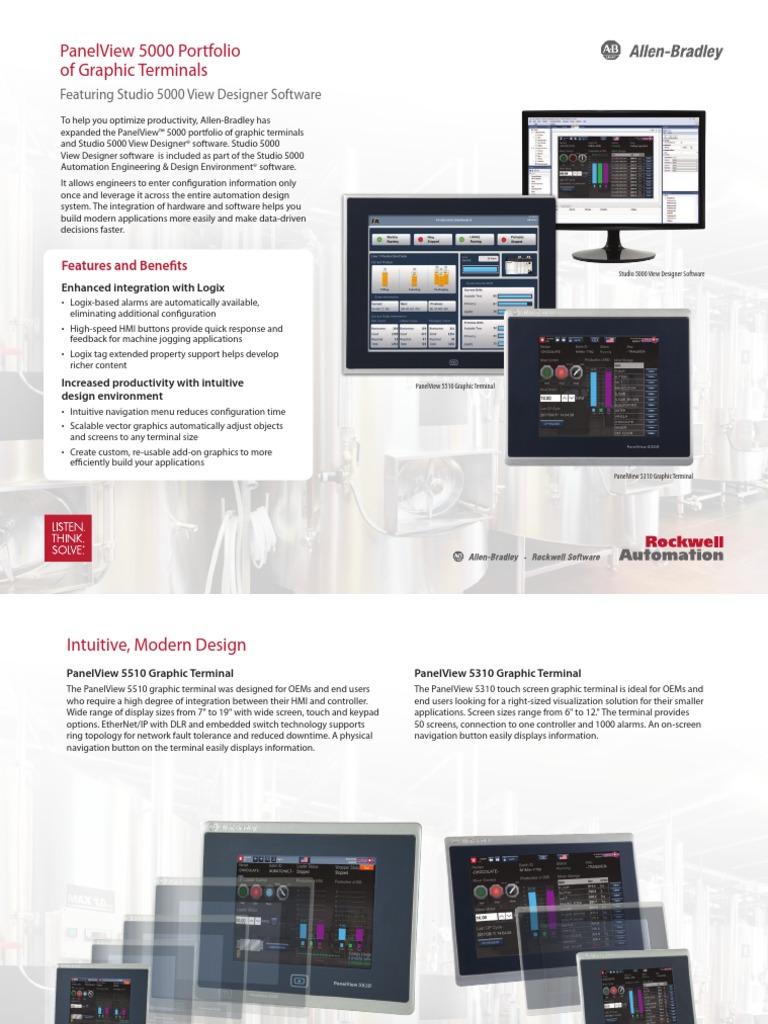 2715 PanelView Studio 5000 Soft | PDF | Computer Terminal | User Interface