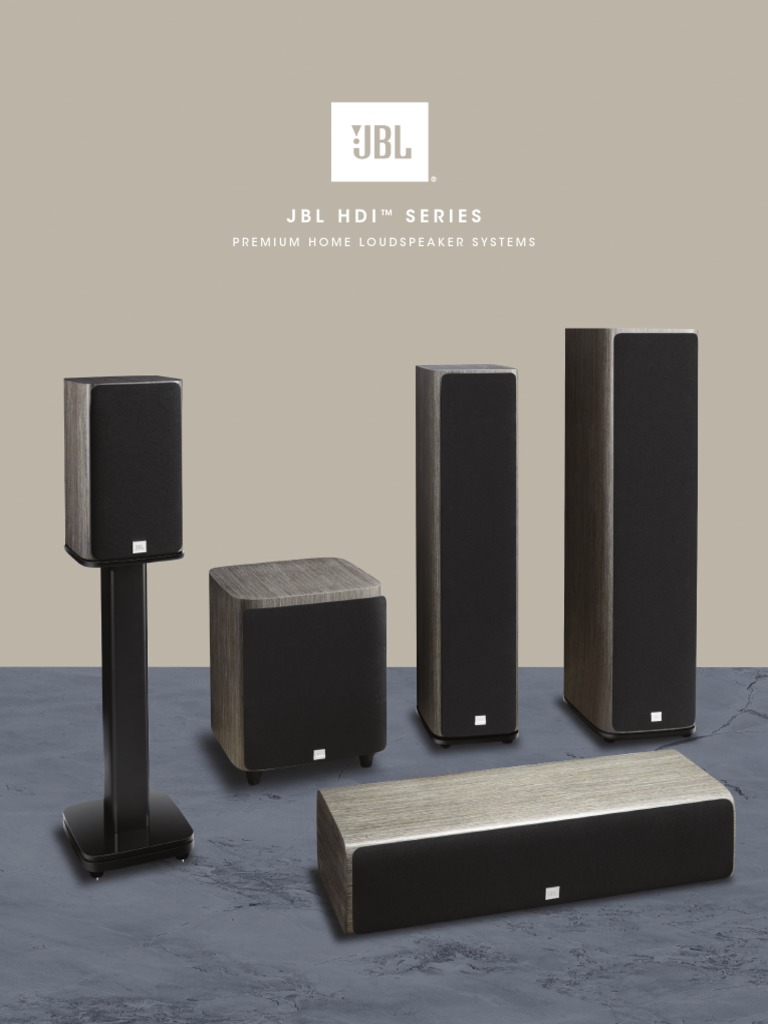 JBL Hdi Series: Premium Home Loudspeaker Systems | PDF | Loudspeaker ...