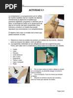 Mano robótica de cartón: experimento fácil | PDF