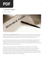 10 CONTOH PAPER Kuliah Singkat dan Cara Membuatnya + PDF | PDF
