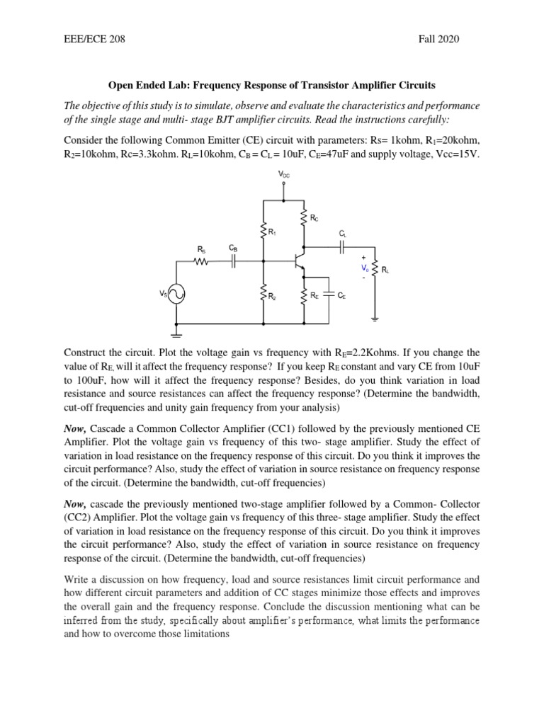 EEE 208 Open Ended Lab | PDF