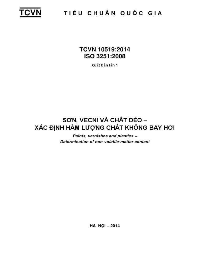 TCVN 10519 - 2014 - Iso 3251-2008 PDF | PDF