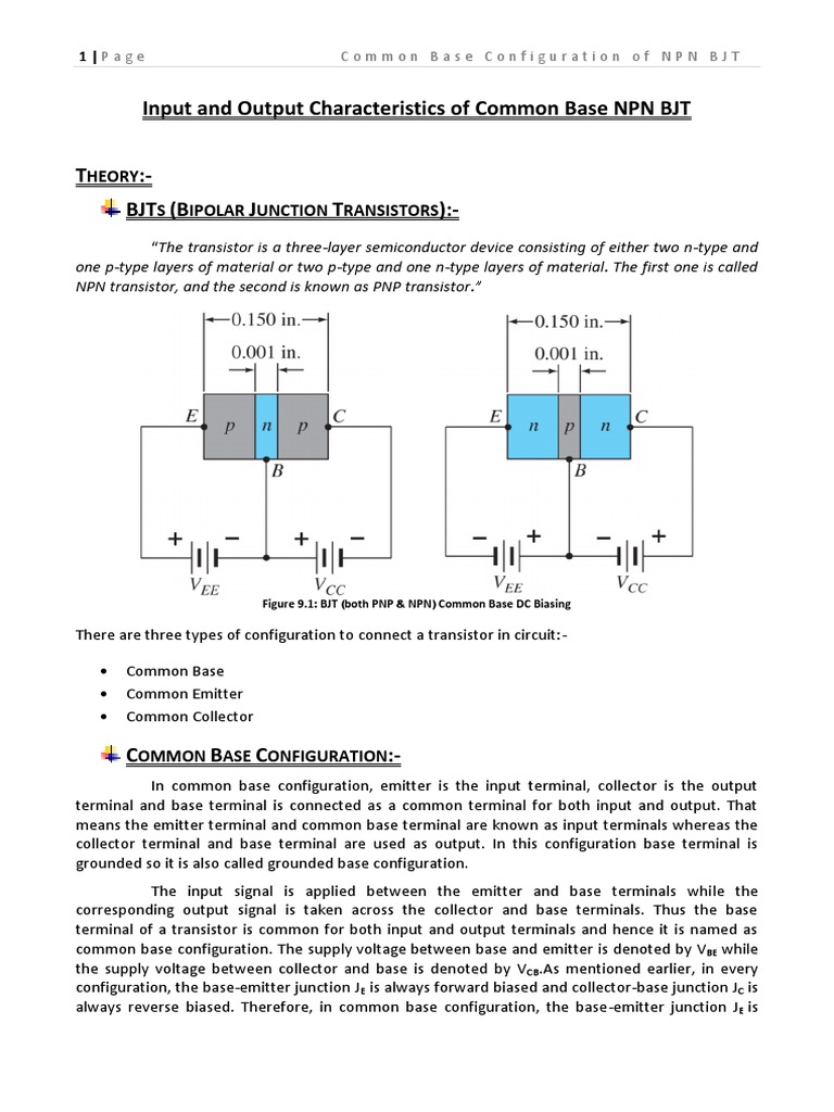 10 - (NPN BJT Common Base) | PDF | Bipolar Junction Transistor | Amplifier