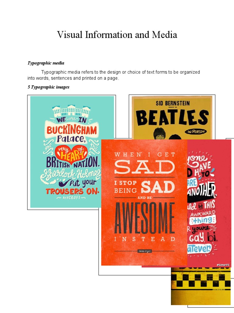 Visual Information and Media | PDF