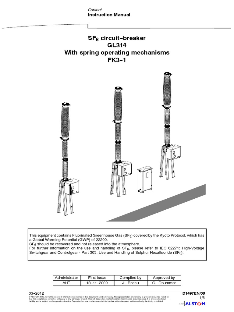 O&M Manual - GL314F3 | Download Free PDF | Electric Arc | Electricity