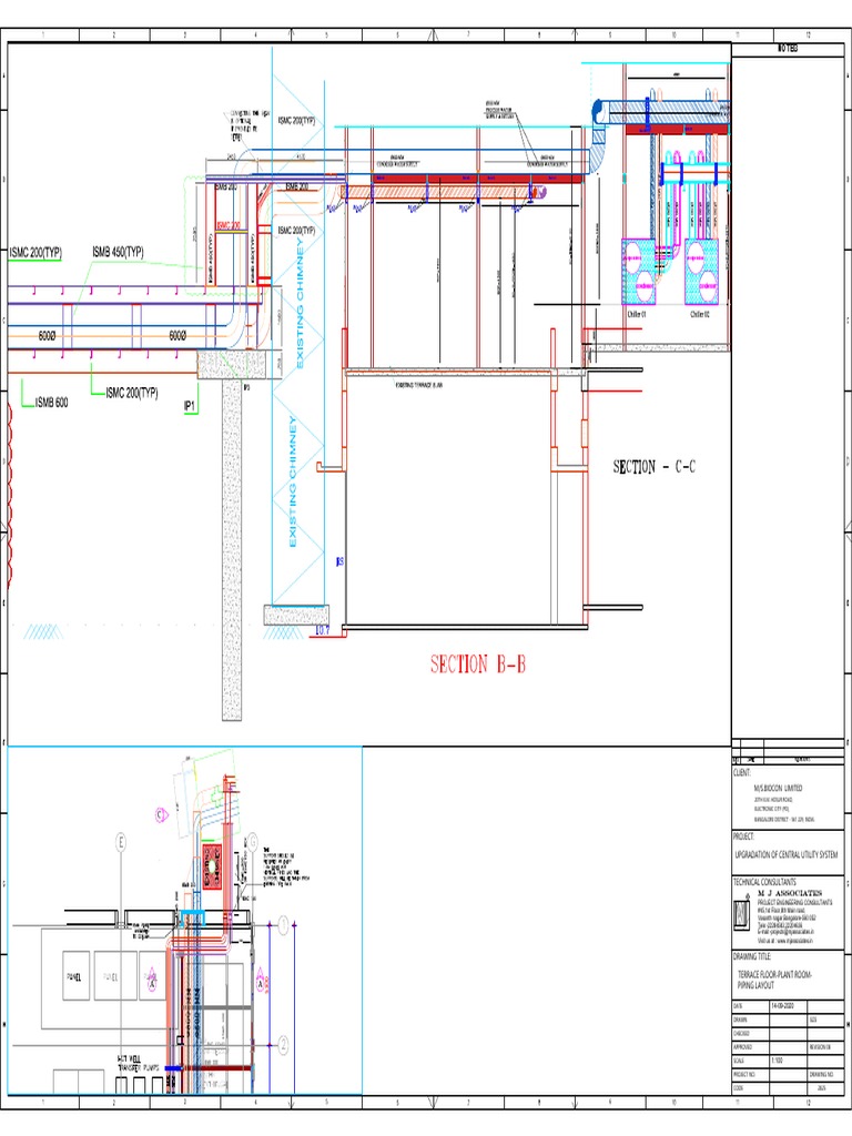 Plant Room HVAC Piping Layout | PDF | Civil Engineering | Economic Sectors
