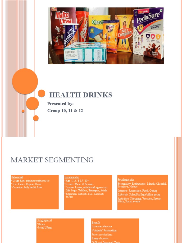 Health Drink Marketing Strategy Overview | PDF | Dietary Supplements ...