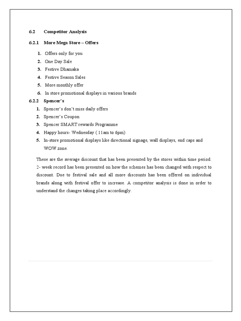 Competitor Analysis | PDF