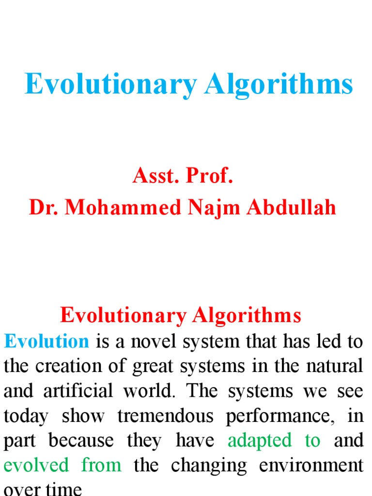 Understanding Evolutionary Algorithms | PDF | Genetic Algorithm | Evolution
