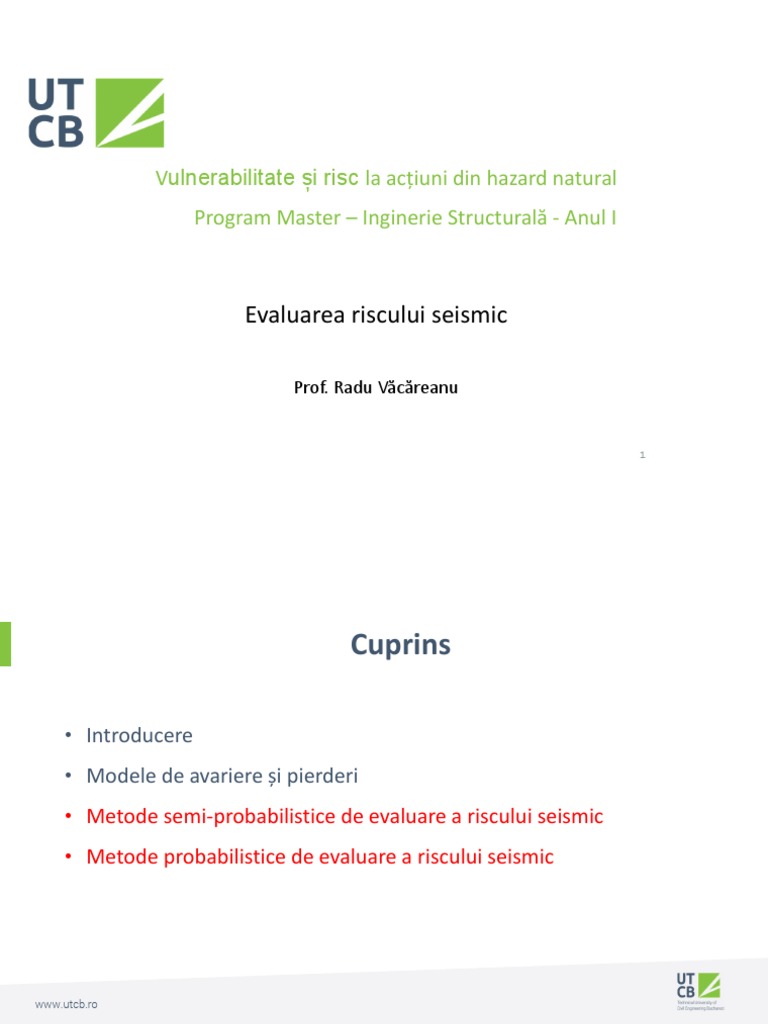 Risc Seismic 1 PDF | PDF