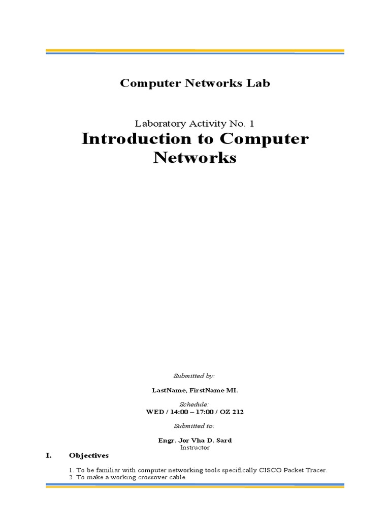ComNet 1 Introduction To Computer Networks | PDF | Computing ...