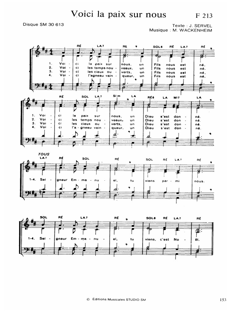 Voici La Paix Sur Nous | PDF