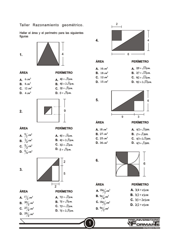 Áreas y Perímetros | PDF | Enseñanza de matemática