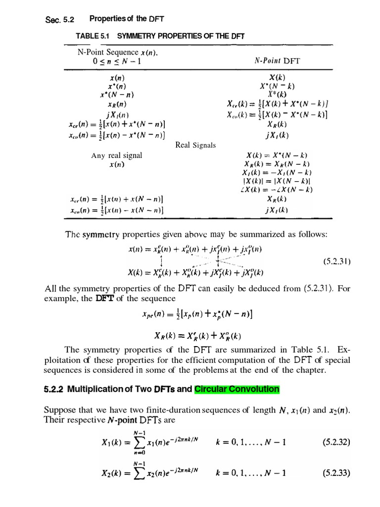 Circular Convolution | PDF | Discrete Fourier Transform | Applied ...