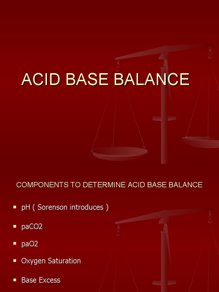 Acid Base Balance | PDF | Medical Specialties | Clinical Medicine