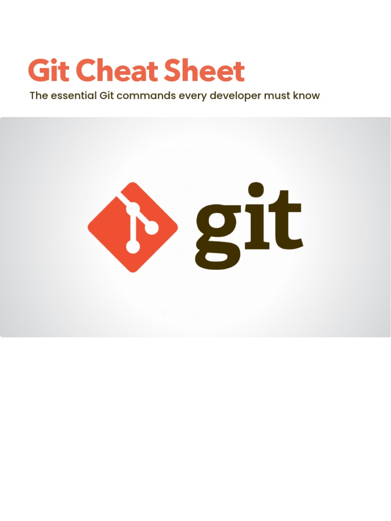 Git Cheat Sheet | Download Free PDF | Computer File | Utility Software