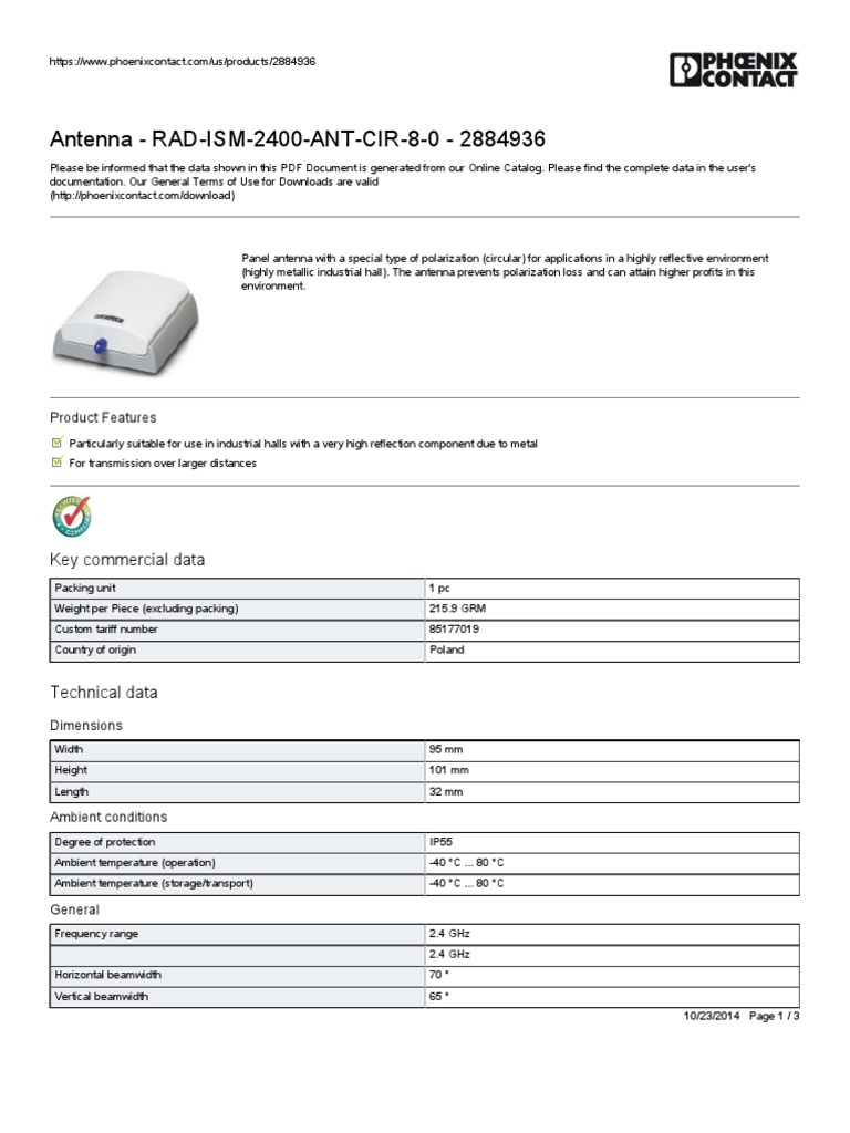 Rad Ism 2400 Ant Cir 8 0 Pdf Pdf Antenna Radio