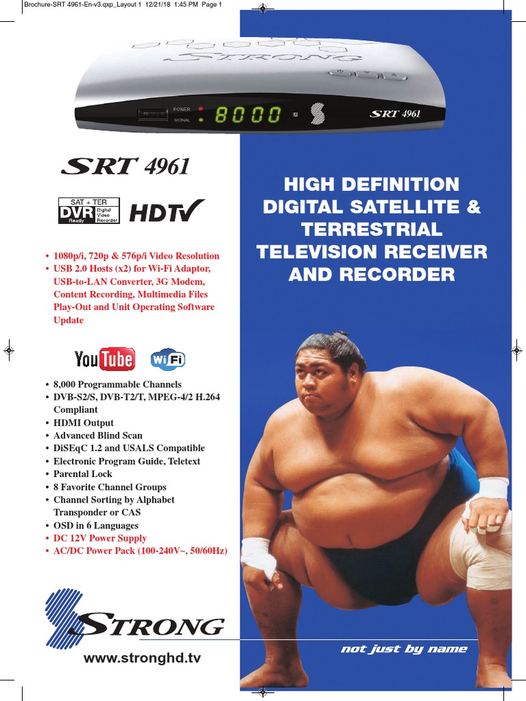 High Definition Digital Satellite & Terrestrial Television Receiver and ...
