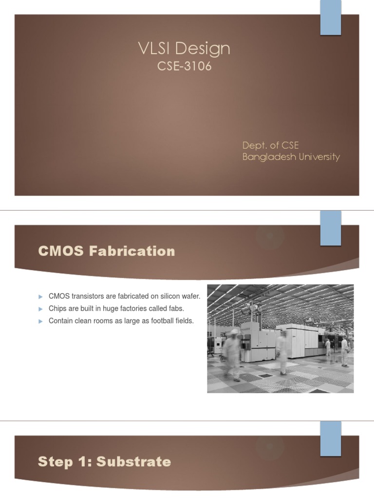 VLSI CMOS Fabrication Steps | PDF | Wafer (Electronics) | Semiconductor ...