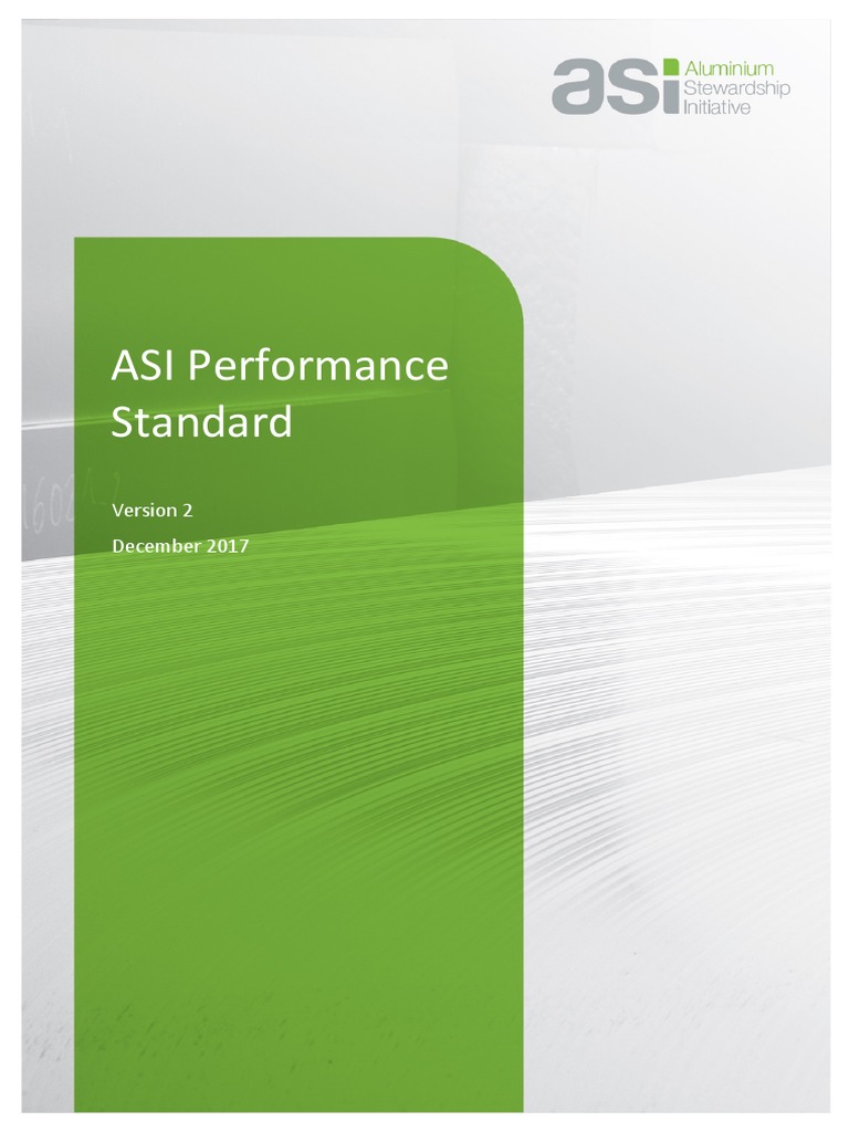 ASI Performance Standard Overview 2017 | PDF | Life Cycle Assessment ...