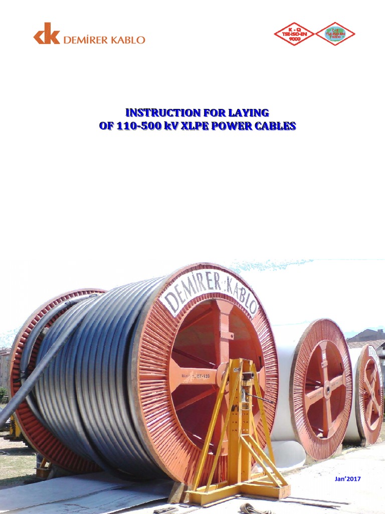Guidelines for the Proper Installation of 110-500 kV XLPE Power Cables ...