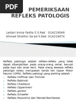 Pemeriksaan Reflek Patologis | PDF