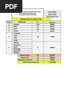 Calculation of Brick Masonry Estimating Quantity Excel Sheet | PDF