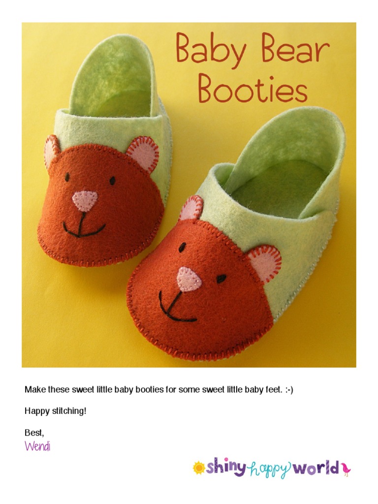 Wendi: Make These Sweet Little Baby Booties For Some Sweet Little Baby ...