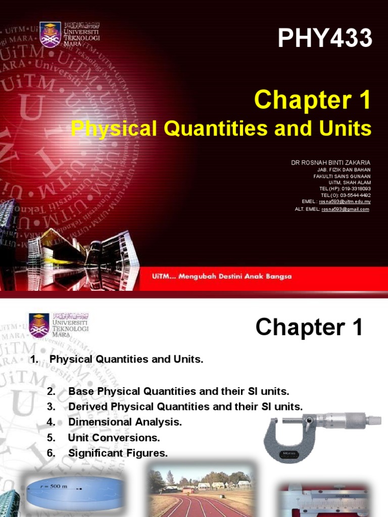 1 - Physical Quantities and Units | PDF | Significant Figures | Kilogram