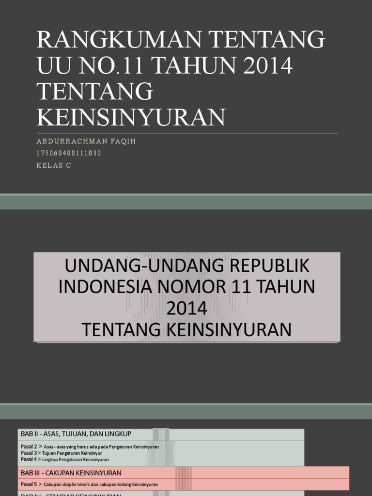 UU Keinsinyuran 2014: Rangkuman | PDF | Bisnis