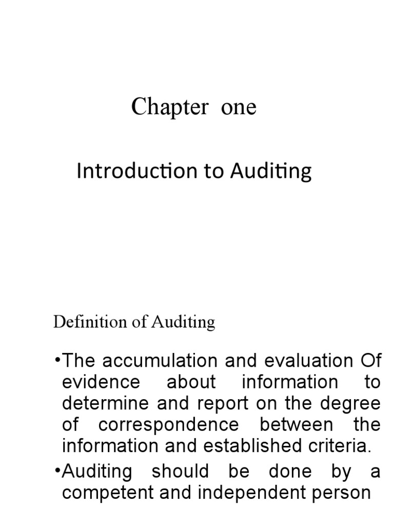 An Introduction to Auditing: Definitions, Types of Audits, Objectives ...