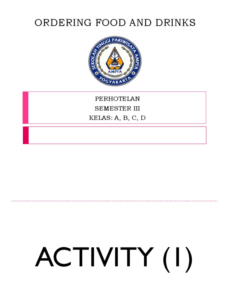 Taking Beverage Order - PART B | PDF