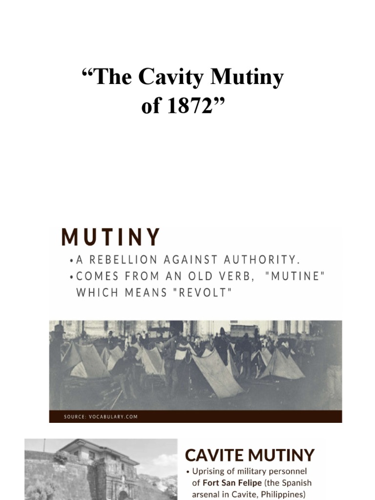 Cavity Mutiny of 1872 | PDF