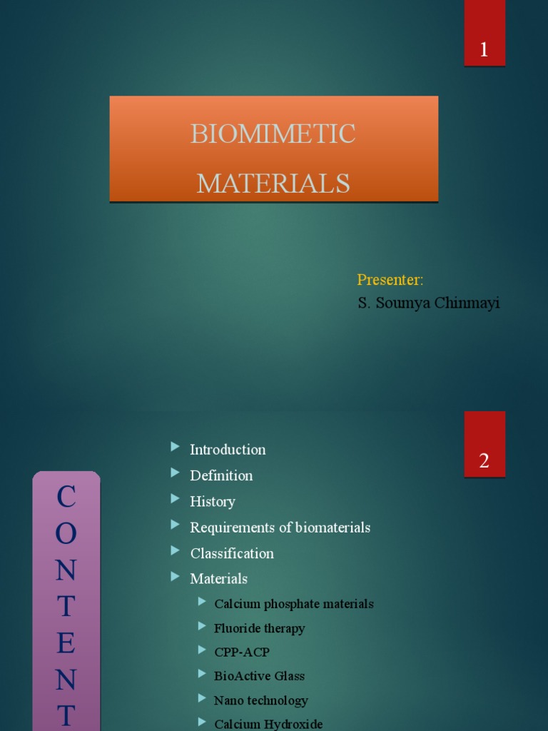Biomimetic Materials | PDF | Dental Composite | Tooth Enamel