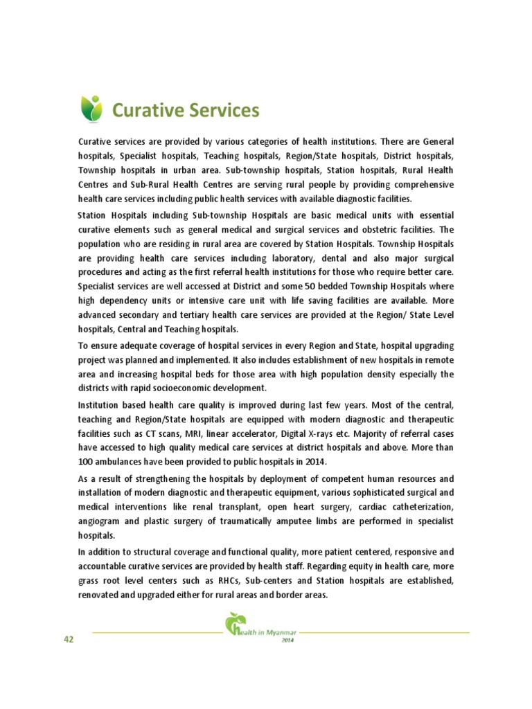 Curative Services | PDF | Healthcare Industry | Health Care