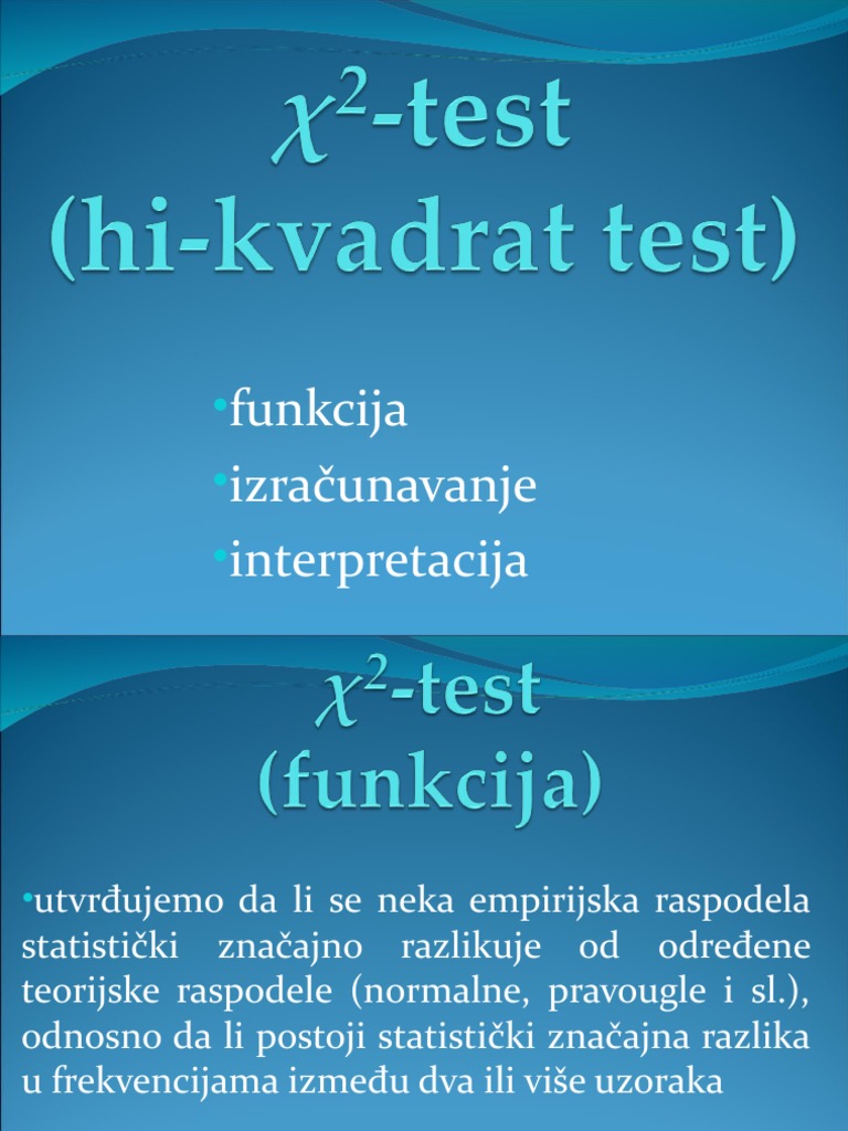 5.hi-Kvadrat Test | PDF