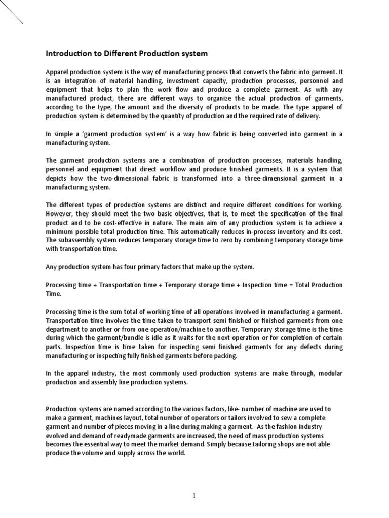 Introduction To Different Production System | PDF | Lean Manufacturing ...