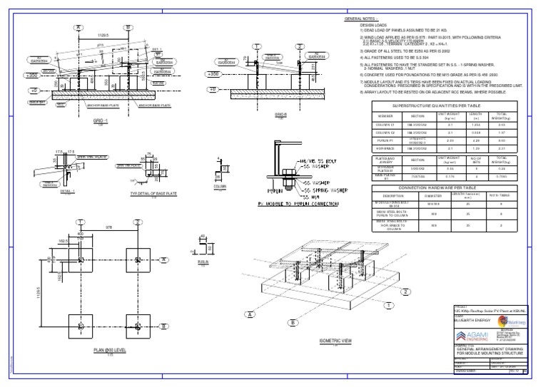 General Arrangement Drawing for Solar PV Plant | PDF | Renewable Energy ...