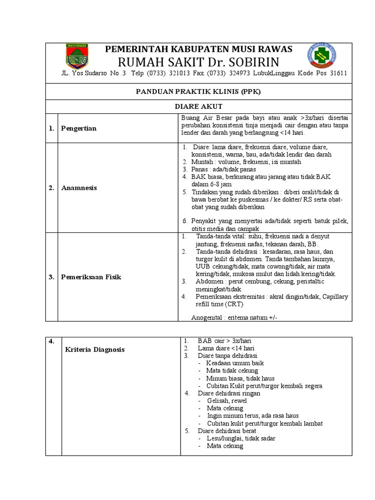 PPK Diare Akut (New) | PDF