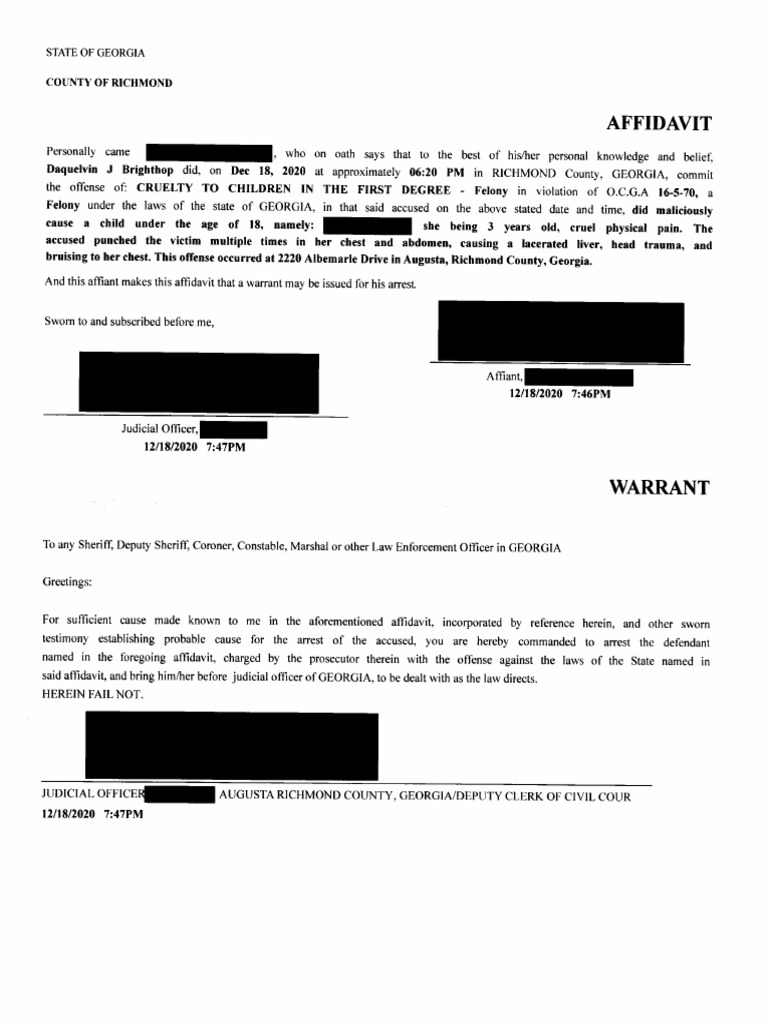 Warrants Requested | PDF | Affidavit | Arrest Warrant