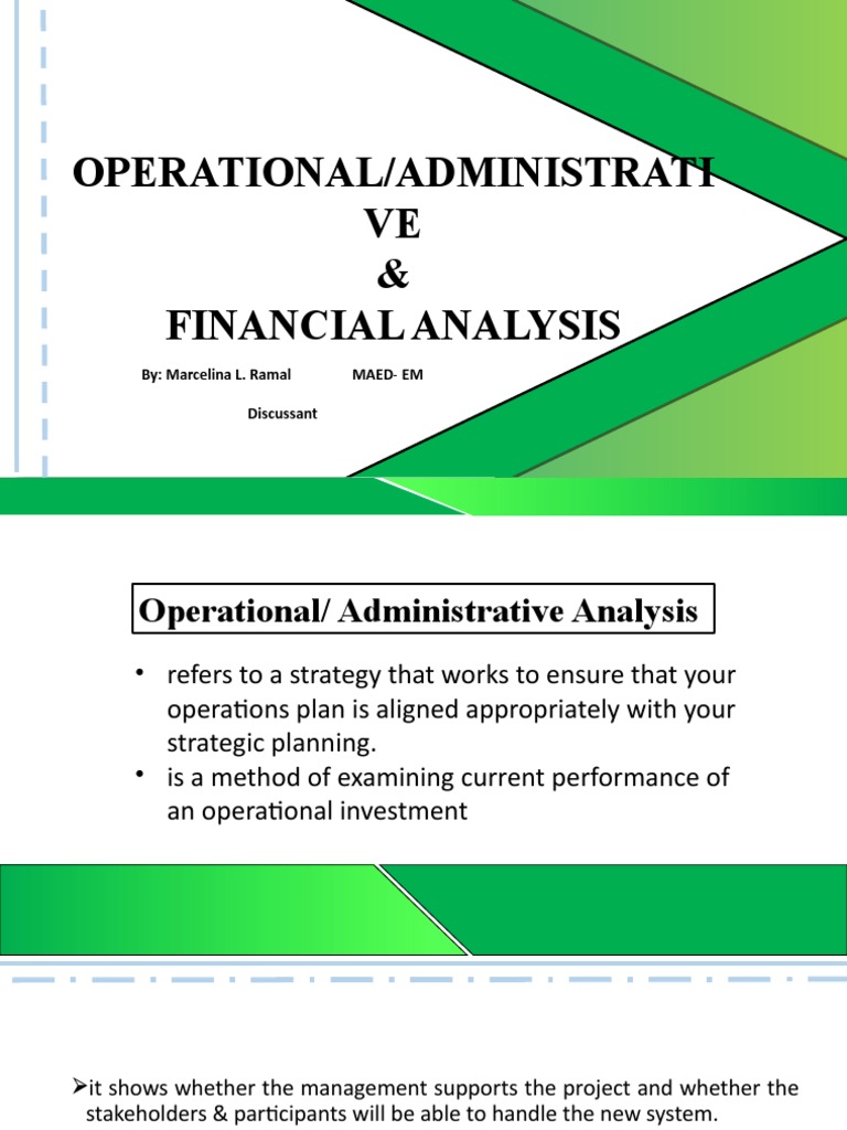 Operational and Financial Analysis Guide | PDF | Feasibility Study ...