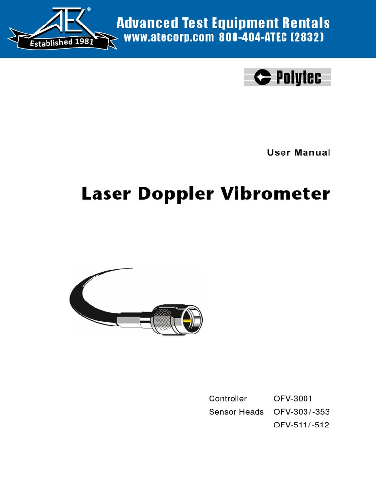 Laser Doppler Vibrometer: Advanced Test Equipment Rentals | Download ...