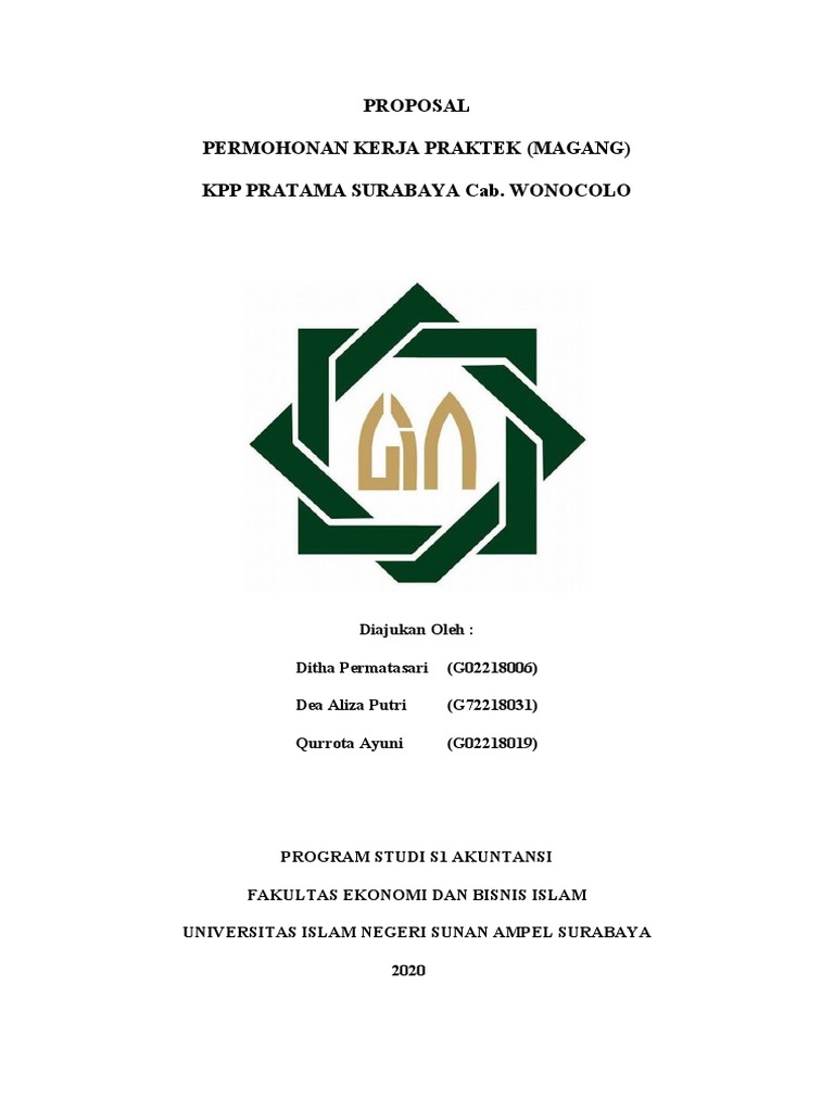 Proposal Magang Akuntansi Uinsa | PDF
