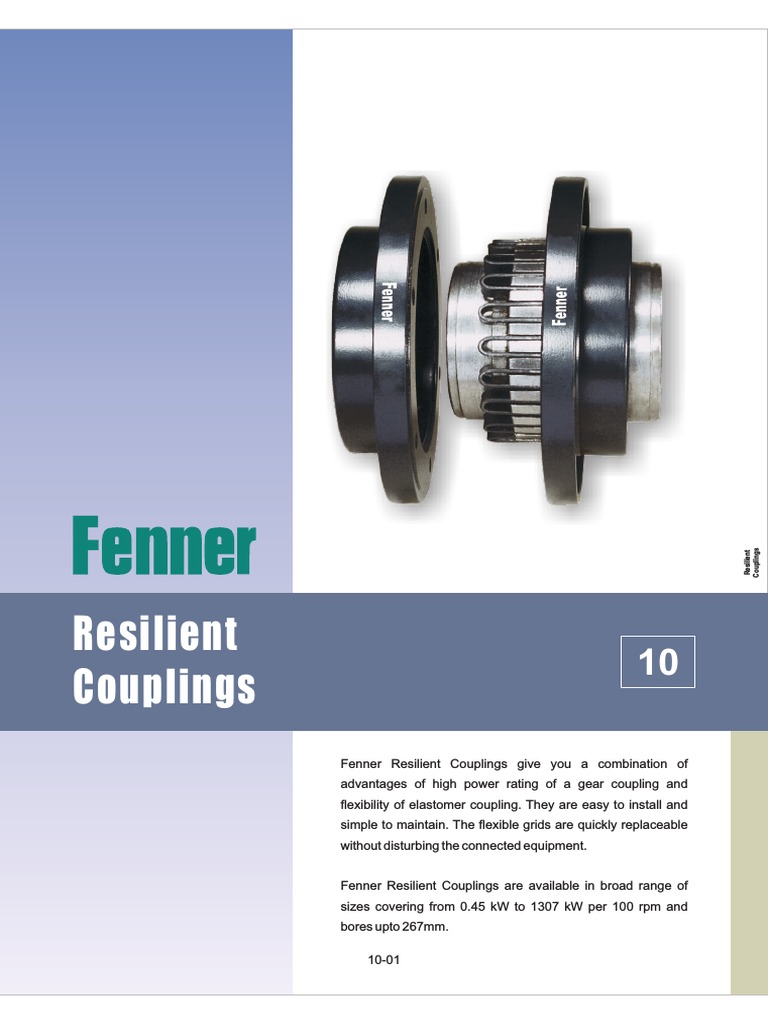 Fenner Resilient Couplings Overview | PDF | Mechanical Engineering ...
