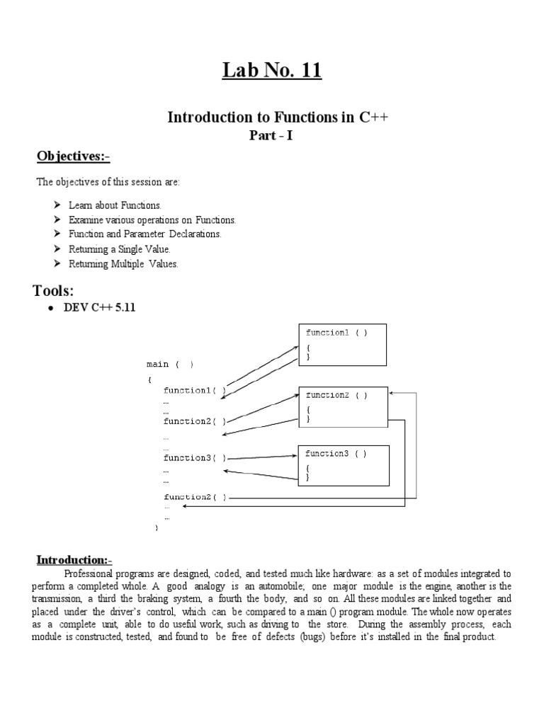 Itc Lab - 11 | Download Free PDF | Subroutine | Parameter (Computer Programming)